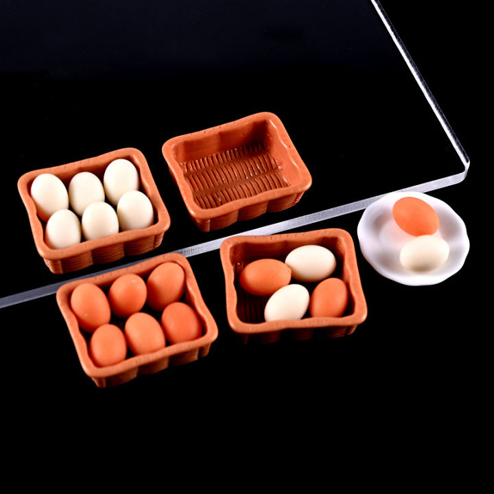 1/12 Dollhouse Simulation Egg Tray Model Dollhouse Mini Kitchen ...