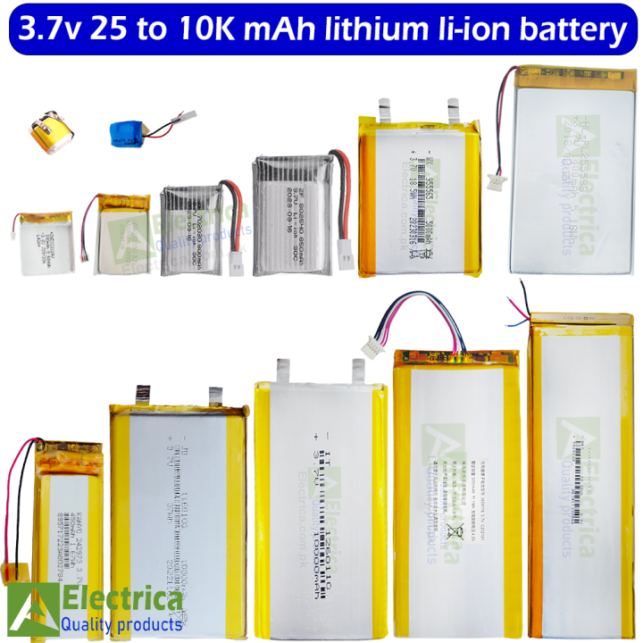 3.7v 25mAh / 50mAh /100mAh /180mAh /200mAh/ 450mAh / 500mAh/ 800mAh ...