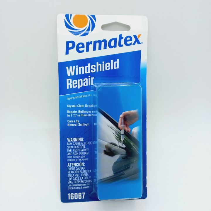 Permatex 16067 Bullseye Windshield Repair Kit, .025 oz. Syringe, .025 ...