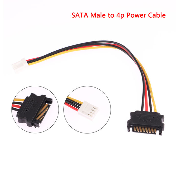 SATA Adapter PC Computer Molex IDE 4 Pin Male to SATA Male Adapter ...