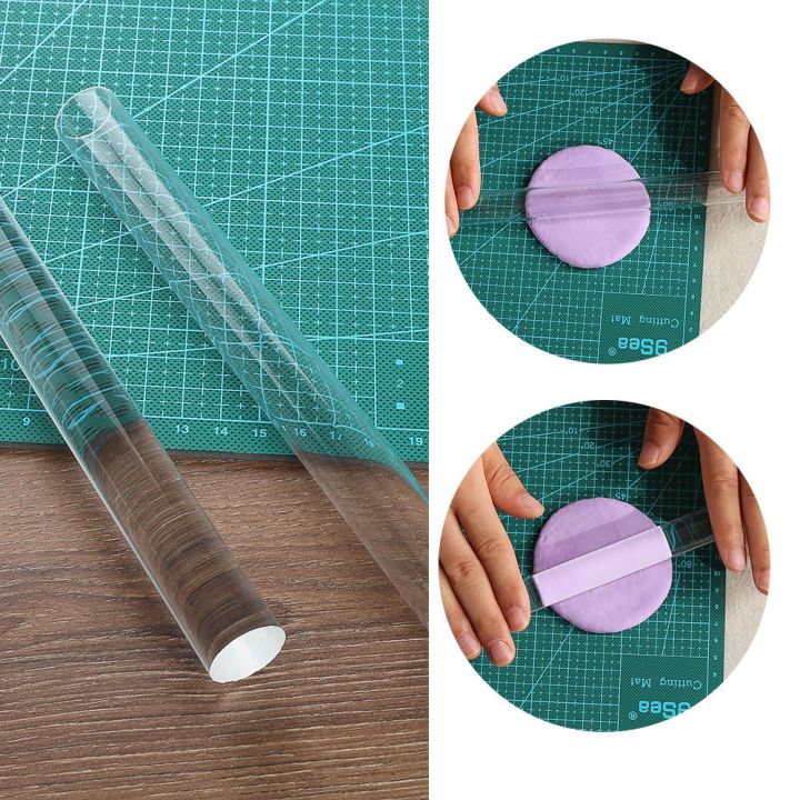 Home Sticks Cylindrical DiyCraft Pottery Tools Acrylic Rod Clay Roller ...
