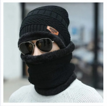 Beanie cap-Wool cap with neck warmer for men women| Winter cap for ...