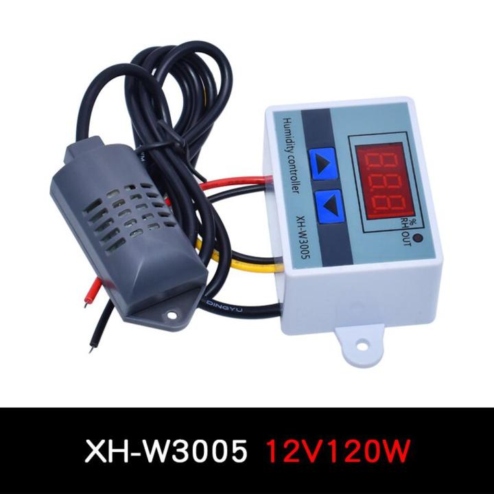 Digital Humidity Controller XH-W3005 12V 24V 220V Humidistat Hygrometer ...