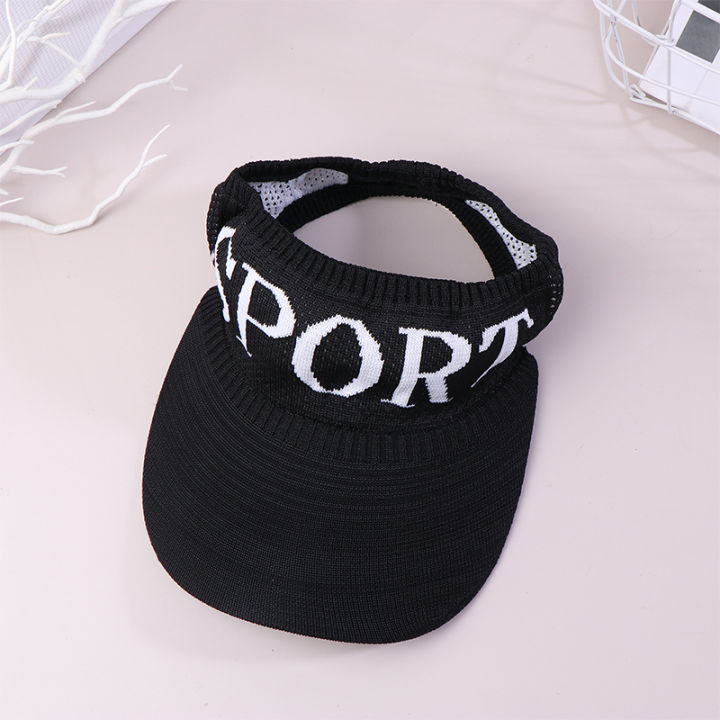 Summer Sun Hats Men Women Adjustable UV Protection Top Empty Hats Solid ...