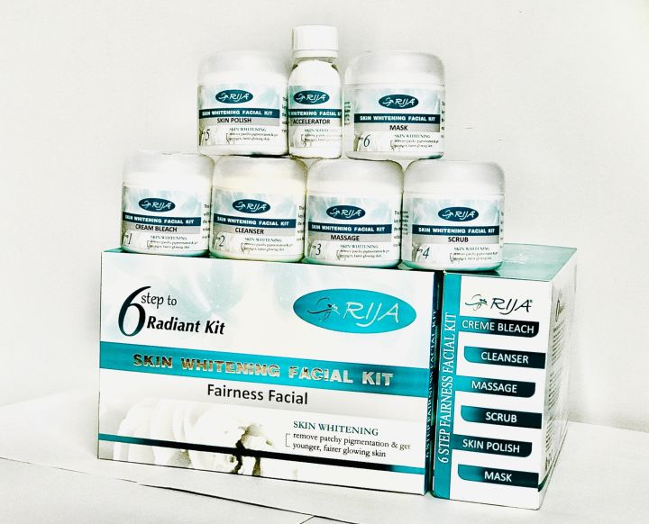 6 Step Skin Whitening Facial Kit,Fairness Facial Remove patchy ...