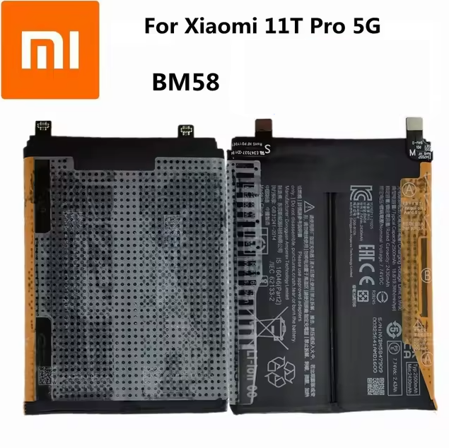 Mi 11T Pro 5G Battery Replacement with 5000mAh Capacity, Mi BM58 ...