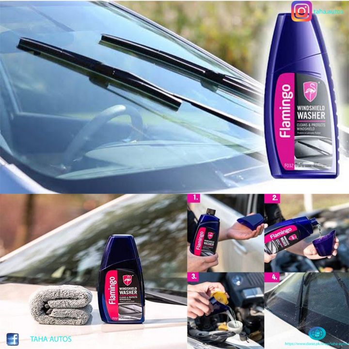 Flamingo Car Windshield Washer/Cleaner Fluid – (500 ml) | Daraz.pk