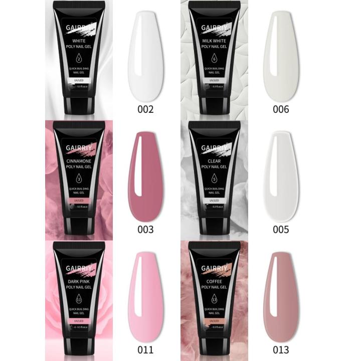 1 Pc 30ml Poly Gel Nail Extension Quick Building Acrylic Nail Art Gel ...