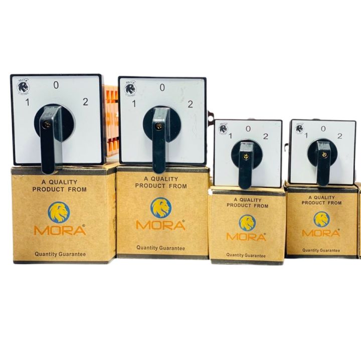 MORA Rotary Changeover 1-0-2 For 2 Meter 32A 50A 75A 2P 3P 4P Wapda ...