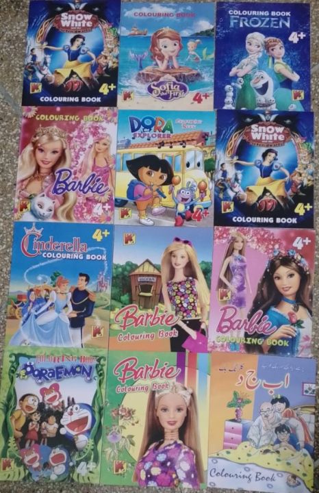 Pack of 12 Large Coloring Books for Girls – Fun Kids Colouring Set ...