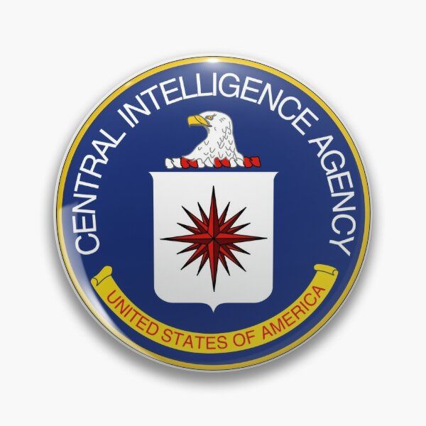 Seal Of The Cia Soft Button Pin Funny Cartoon Badge Decor Lover Gift ...
