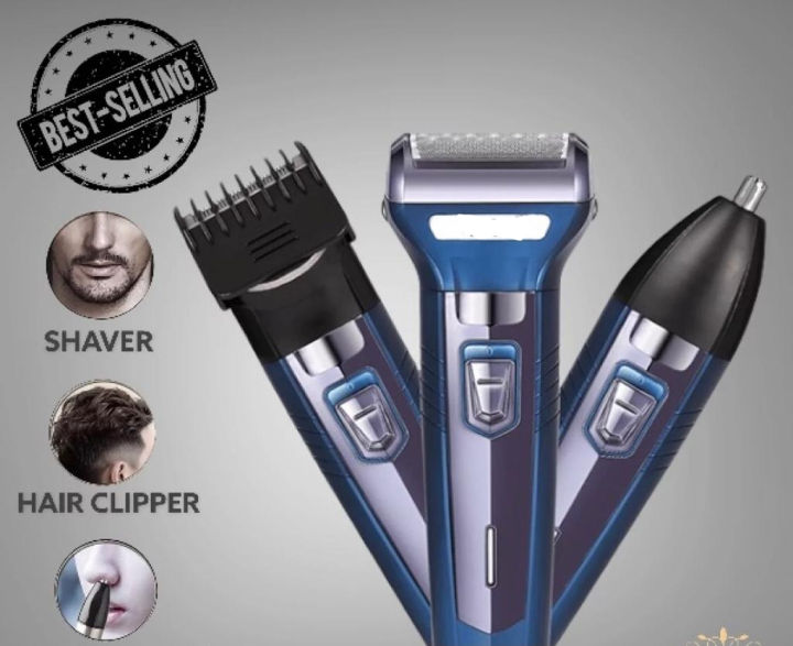 6331 Model 3 in 1 Rechargeable Hair Clipper Shaving Machine For Men ...