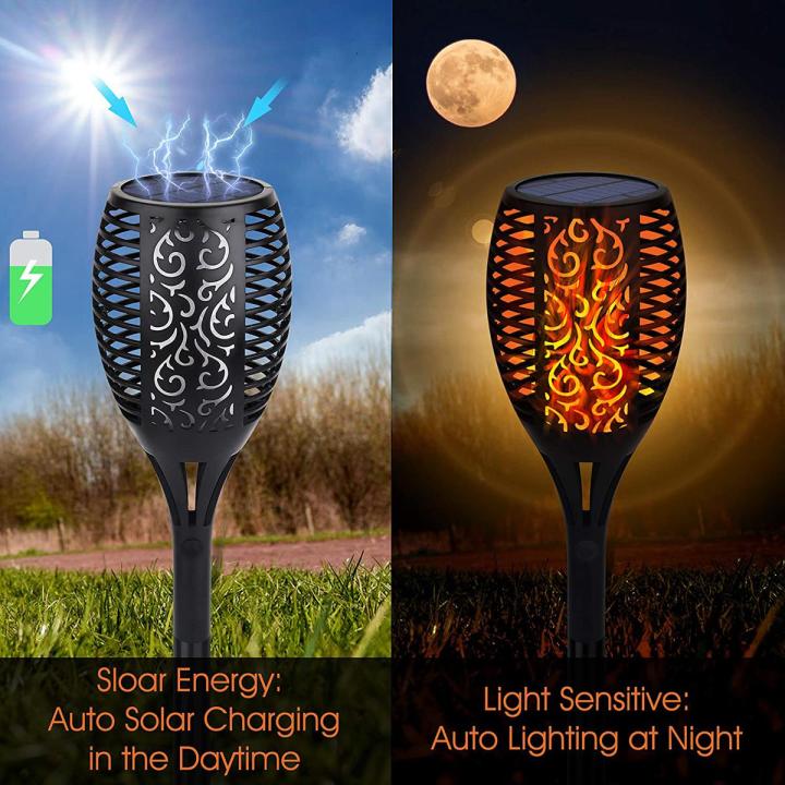 New solar flame LED light Torch Shaped Solar Garden Lamp and light ...