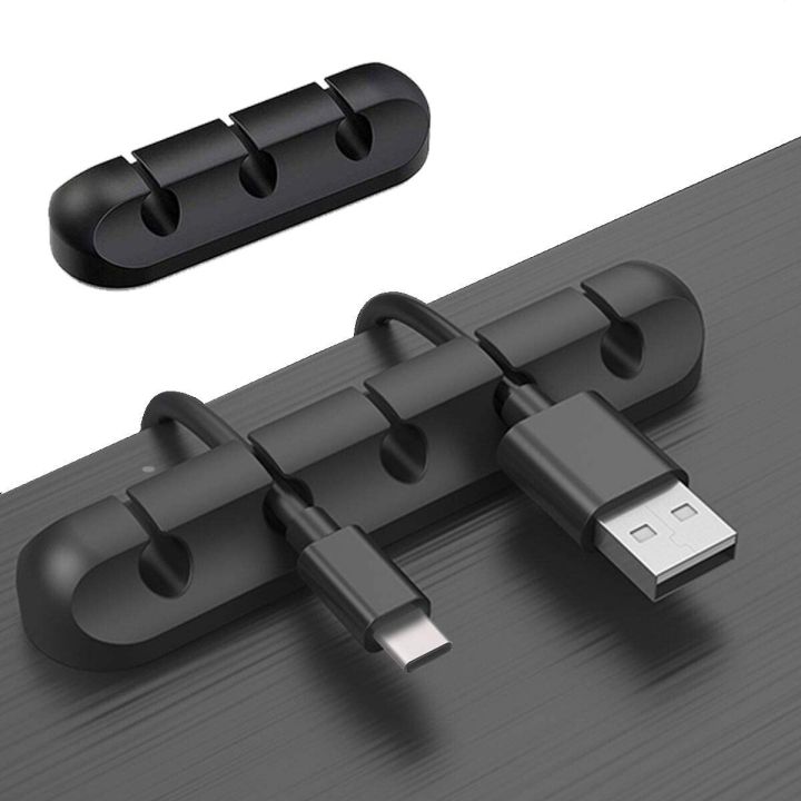 Cable Clips, Desktop Cable Management Cord Organizer, Adhesive Desk ...