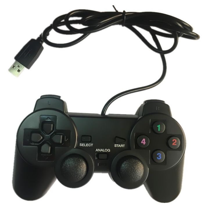 USB game controller PS2 appearance singles wired PC arcade joystick controller PS wired ...