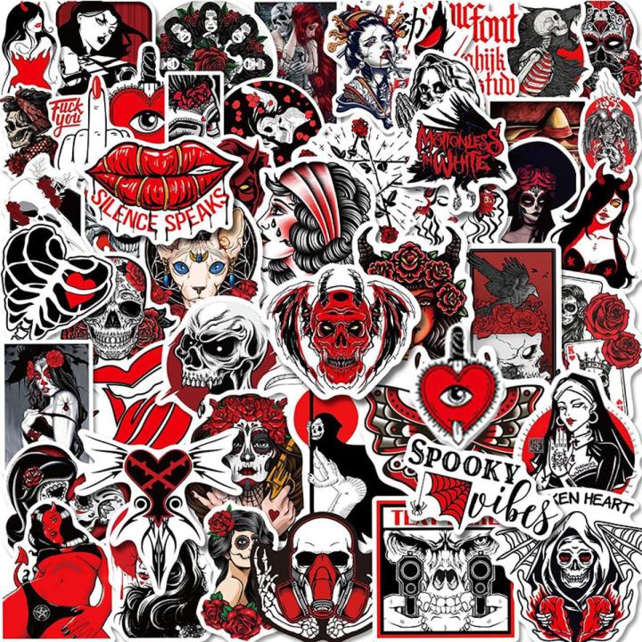 10/30/50pcs Evil Eye Demon Sticker Aesthetic Cartoon Phone Scooter ...