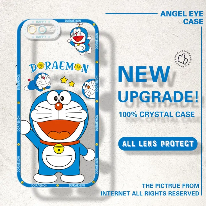 YYDS for OPPO A3S A12E Realme C1 Back Cover Happy Doraemon Transparent ...