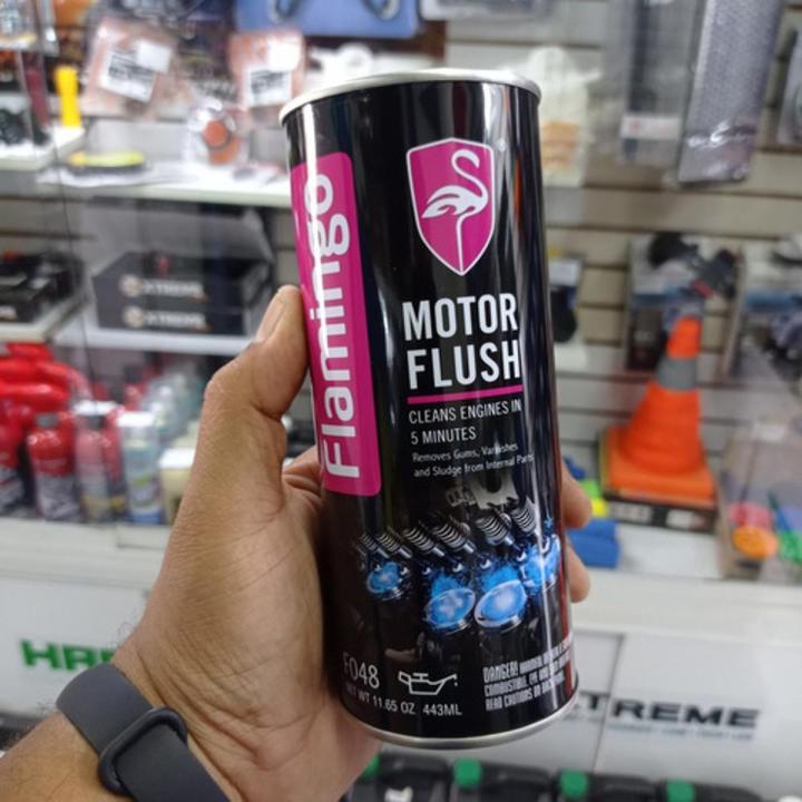 Flamingo Motor Flush 443ml - Black | Remove Colloid | Reduce Frictional ...