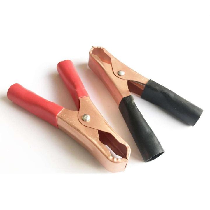 100-Amp Heavy Duty Copper Alligator Clips Terminal Test Electrical ...