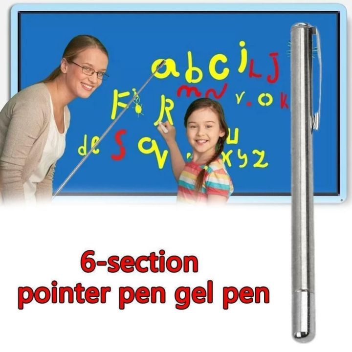 Portable Silver Baton Multi-functional Pointer Tool Pointer Pen ...