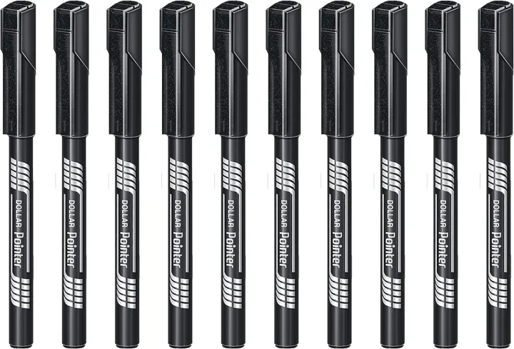 Dollar Pointer 0.3mm Black Pack 10Pens | Daraz.pk