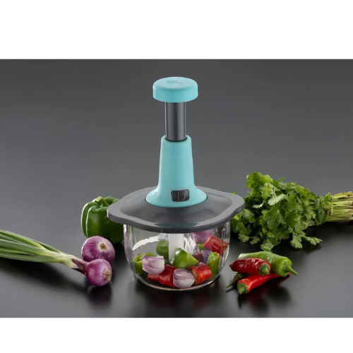 Manual Hand-Press Vegetable Food Chopper Mixer, Cutter Hand Pat Food ...