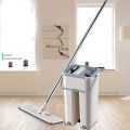 New 360° Hands-Free Self-Wringing Flat Mop and Bucket – Dual Chamber ...