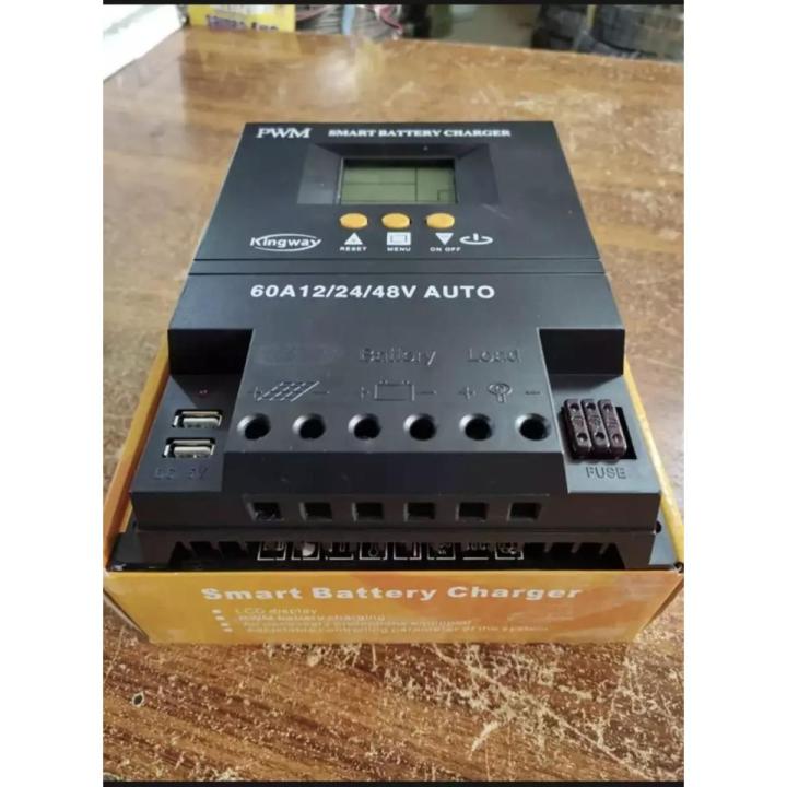 60a Pwm Solar Panel Charge Controller 2x Usb Auto Battery Regulator 3850