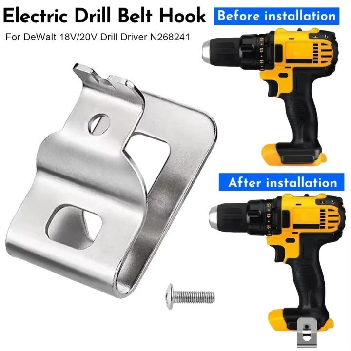 1Pcs New With Screw Electric Drill Belt Clip N268241 N169778 Impact Wrench Belt Hooks DCD980 ...