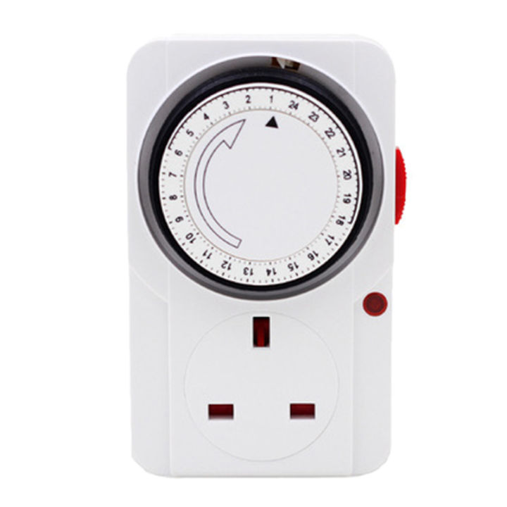 24-Hour Segmented Timer Switch-Energy-Saving Plug Timer Socket Kit-with ...