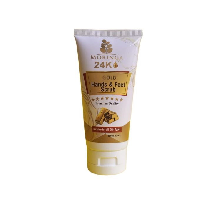 Moringa 24K Gold Hands and Feet Scrub Premium Quality 150ml For All ...