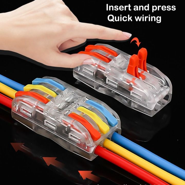 Quick Electrical Cable Splice Mini Quick Terminal Block Universal Wire ...