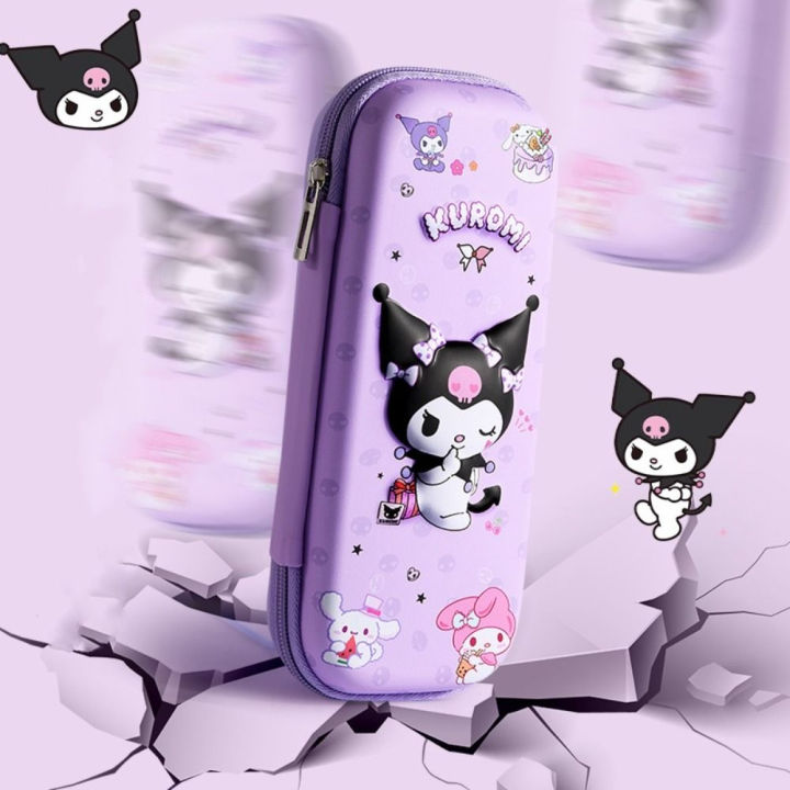Kuromi Zipper Fiber Pencil Pouch (Geometry Case) | Daraz.pk