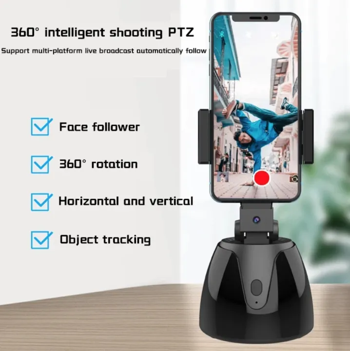 Auto Tracking Phone Holder Auto AI Built-in Battery Camera Stand Smart ...