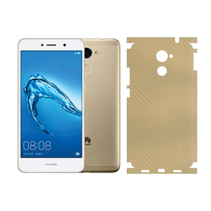 Huawei Y7 Prime 2017 Back Paper 360 Carbon Golden Sheet Anti-stain Full ...