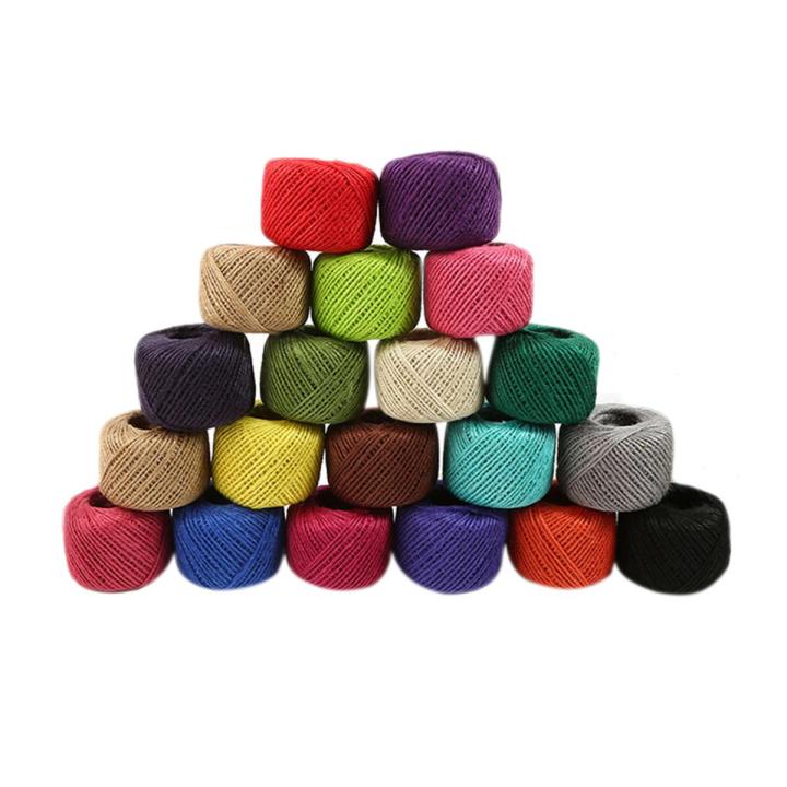 50M 2MM Wrap Gift Link Paper Tag Jute Burlap Ribbon Twine Rope Cord ...