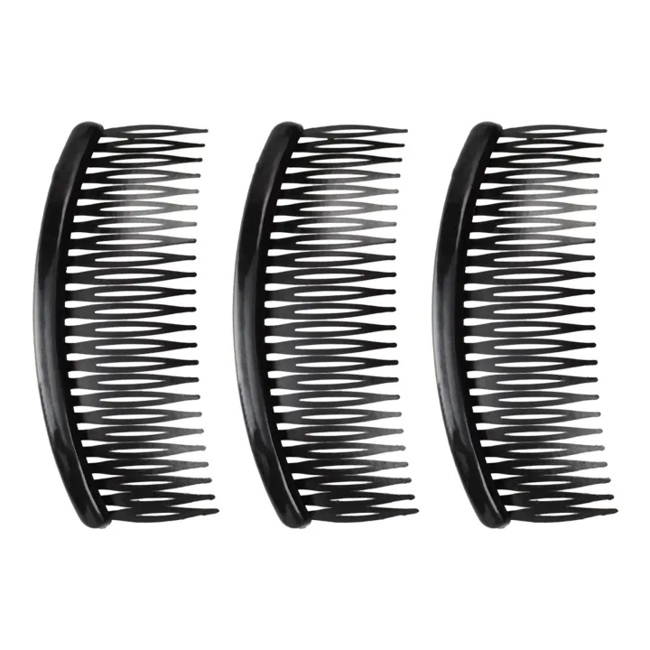 Black Plastic 24 Teeth Hair Comb Clip Clamp 6 Pcs for Lady Girls | Daraz.pk