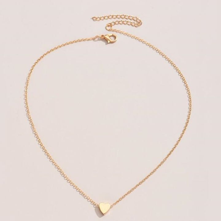 Heart Shaped Clavicle Necklace Fashion Jewelry for Women Trendy ...
