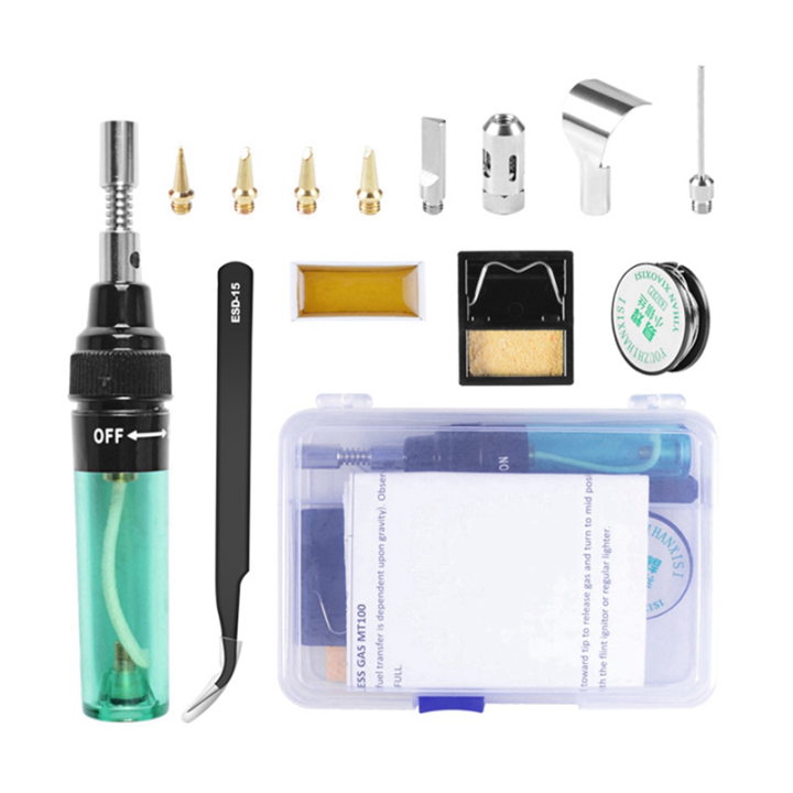 MT-100 Gas Soldering Iron Set 3-In-1 Kit Gas Soldering Iron Gas ...