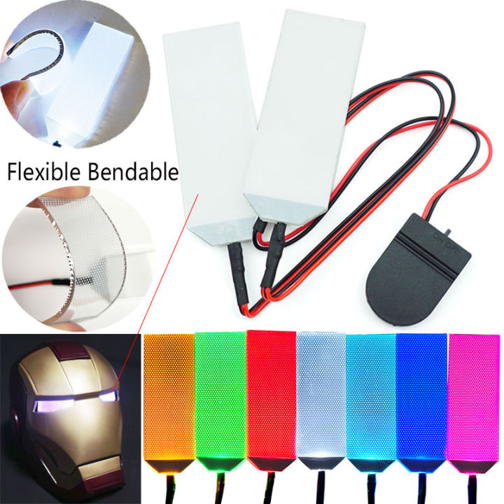 Flexible Bendable DIY LED Light Eyes Kits for Iron Man Halloween Helmet ...