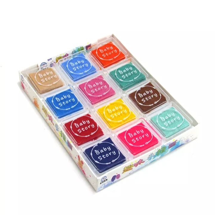 Color Multi-Color Ink Pads Children fingerprint picture Finger Painting ...