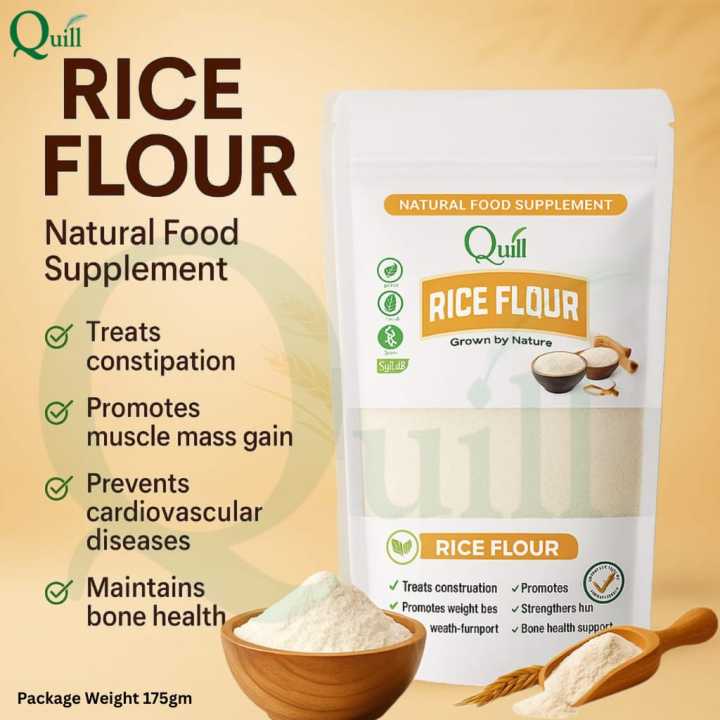 Rice Flour – Quill Foods – 175g – 100% Pure & Natural Rice Powder ...