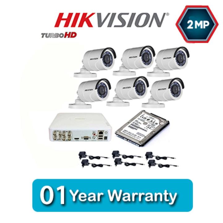 Bundle of 6 CCTV Cameras (HD 2.0MP I.R Night Vision Camera) with DVR ...