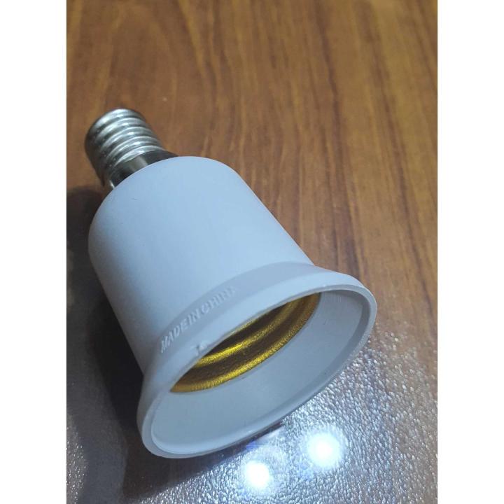 E14 to E27 Lamp Socket Converter Holder, for LED Convert Small Screw to ...