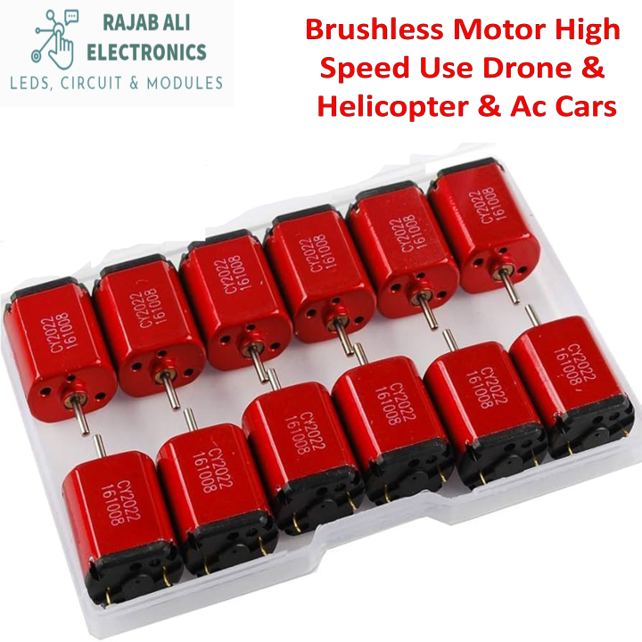 (Pack Of 2/510) Mini DC Motor Electric 3V To 5V Too High Speed Carbon ...