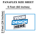 Personlized Panafle PVC Banner Print | Size: 2x5 Feet (24x60 Inches ...