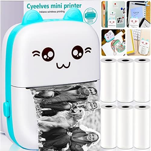 Pocket Inkless Mini Printer - Thermal Portable Bluetooth Wireless Mini ...