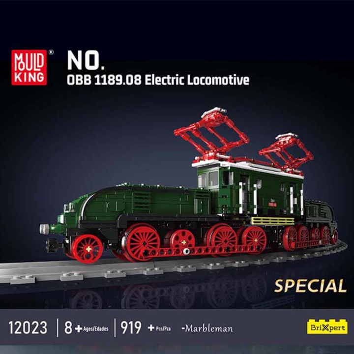 Mould King 12023 OBB 1189.08 Electric Locomotive Building Set – 919 PCS ...