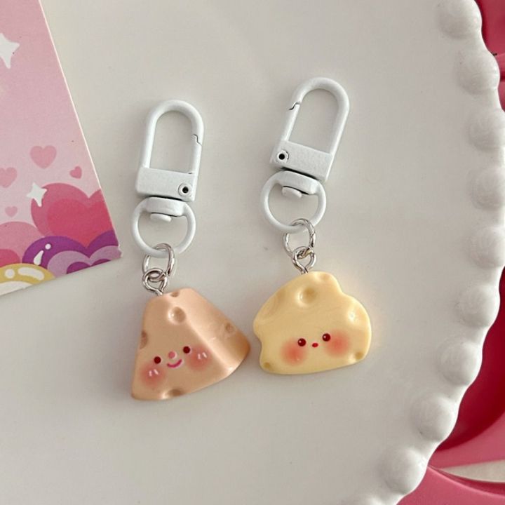 Creative Japanese Style Anime Cheese Keychain Mini Resin Powder Blusher ...