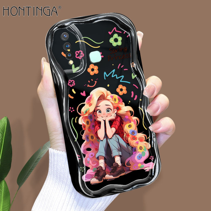 Hontinga for Vivo Y19 Back Cover Long Blonde Girl Phone Case Texture ...